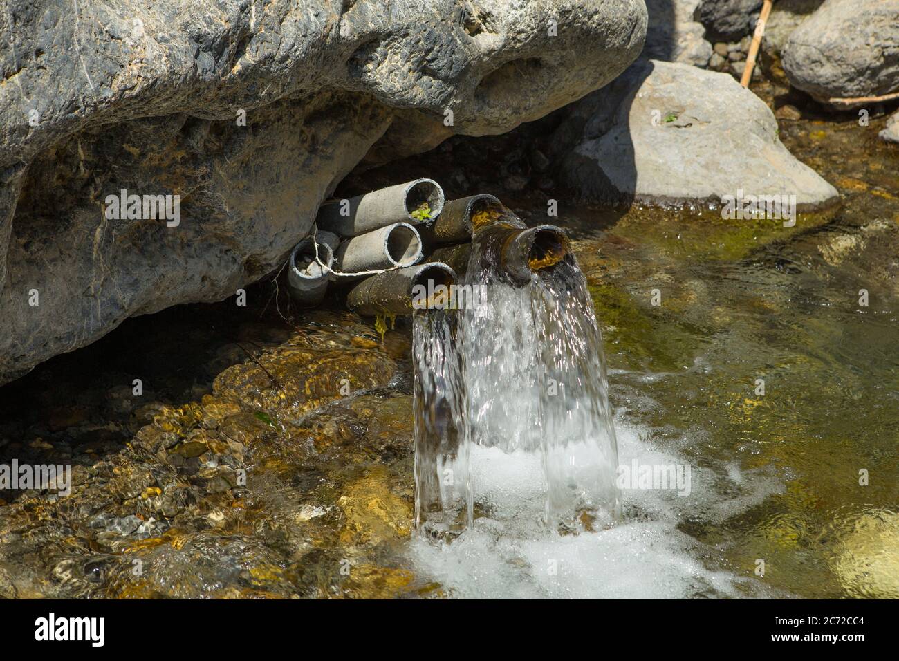 Spring water pipe hi-res stock photography and images - Alamy