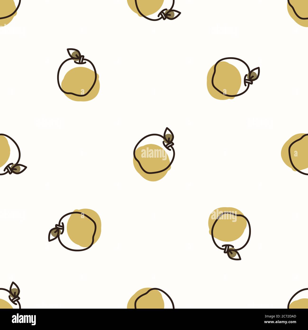 Seamless background apple. Gender neutral kid food pattern. Simple ...