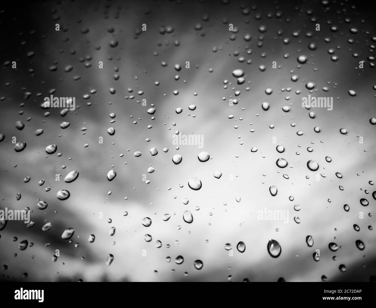 Rain drops on window Stock Photo - Alamy