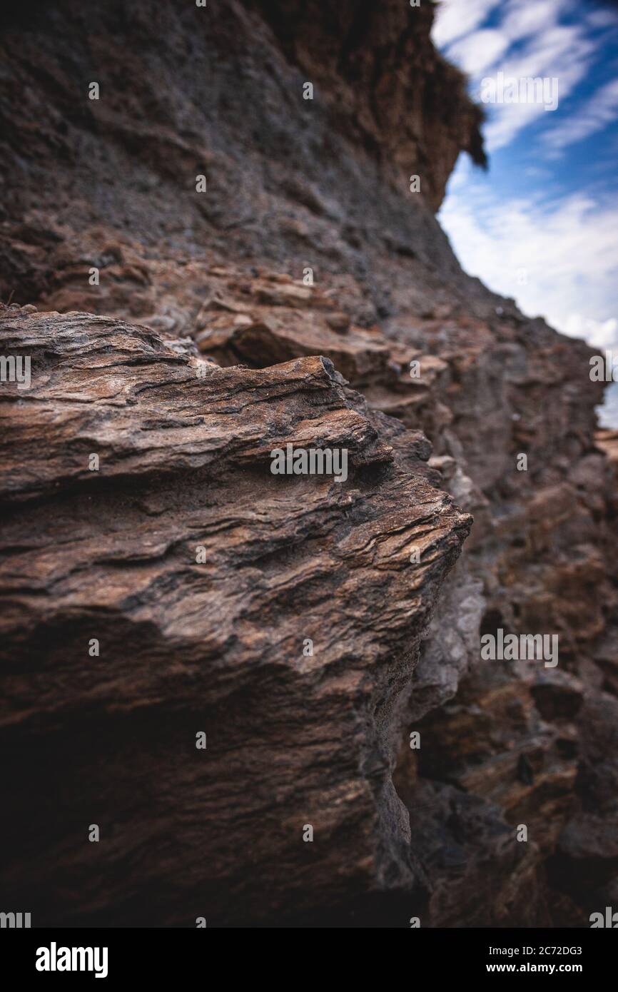 The coastal cliff close up Stock Photo - Alamy