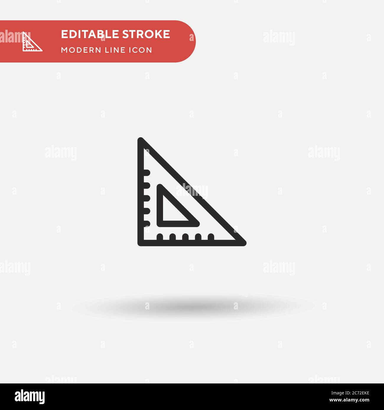 Ruler Simple vector icon. Illustration symbol design template for web ...