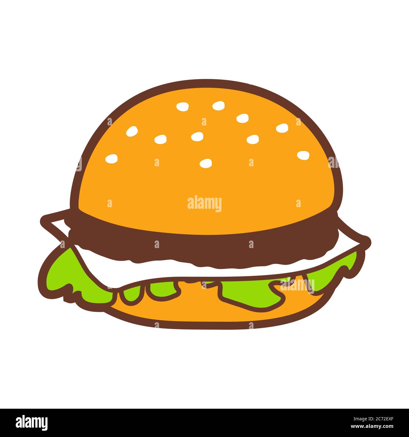 Cafe takeaway fast food Stock Vector Images - Alamy