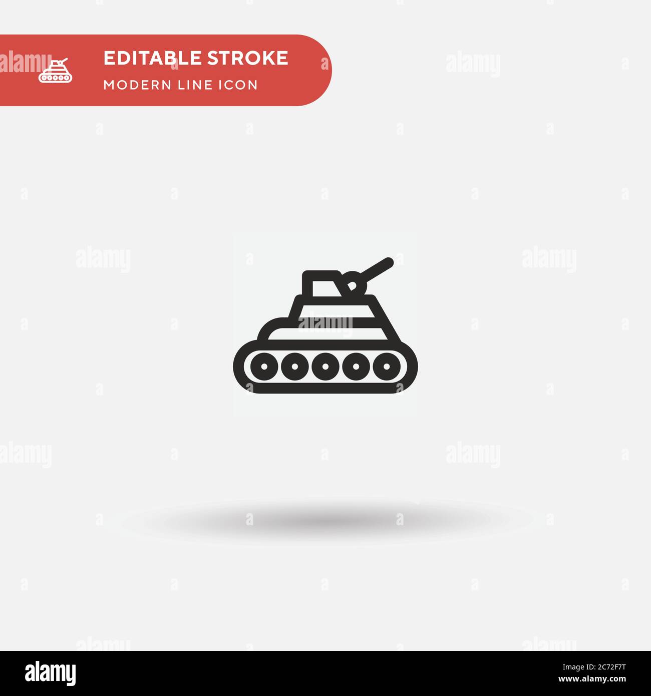 Tank Simple vector icon. Illustration symbol design template for web ...