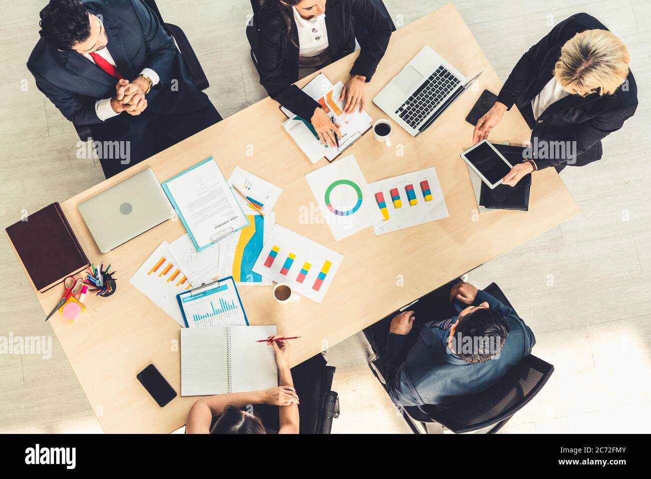 Business meeting from above indian hi-res stock photography and images ...