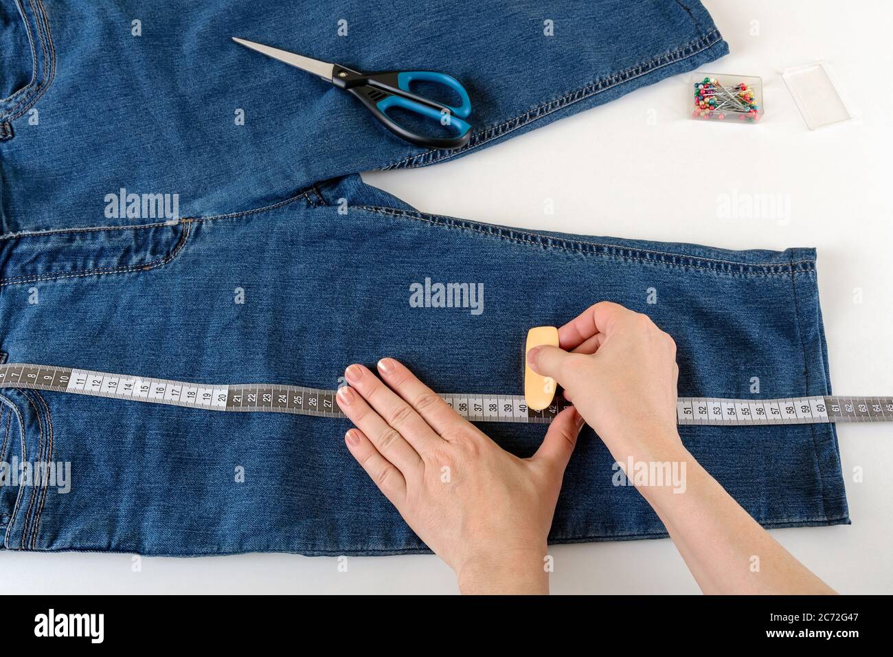 Tailor Measuring Pants High Resolution Stock Photography and Images - Alamy