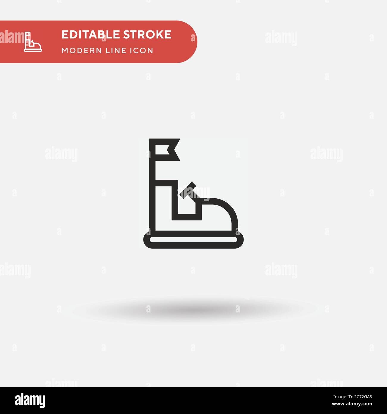 Bumper Simple vector icon. Illustration symbol design template for web ...