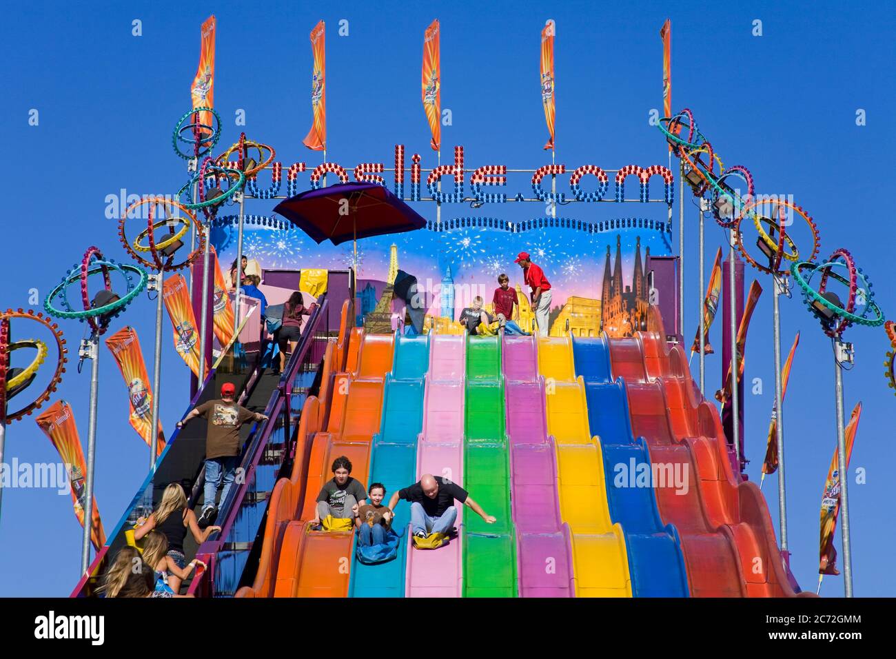 Slide at the Orange County Fair, Costa Mesa City,Orange County ...