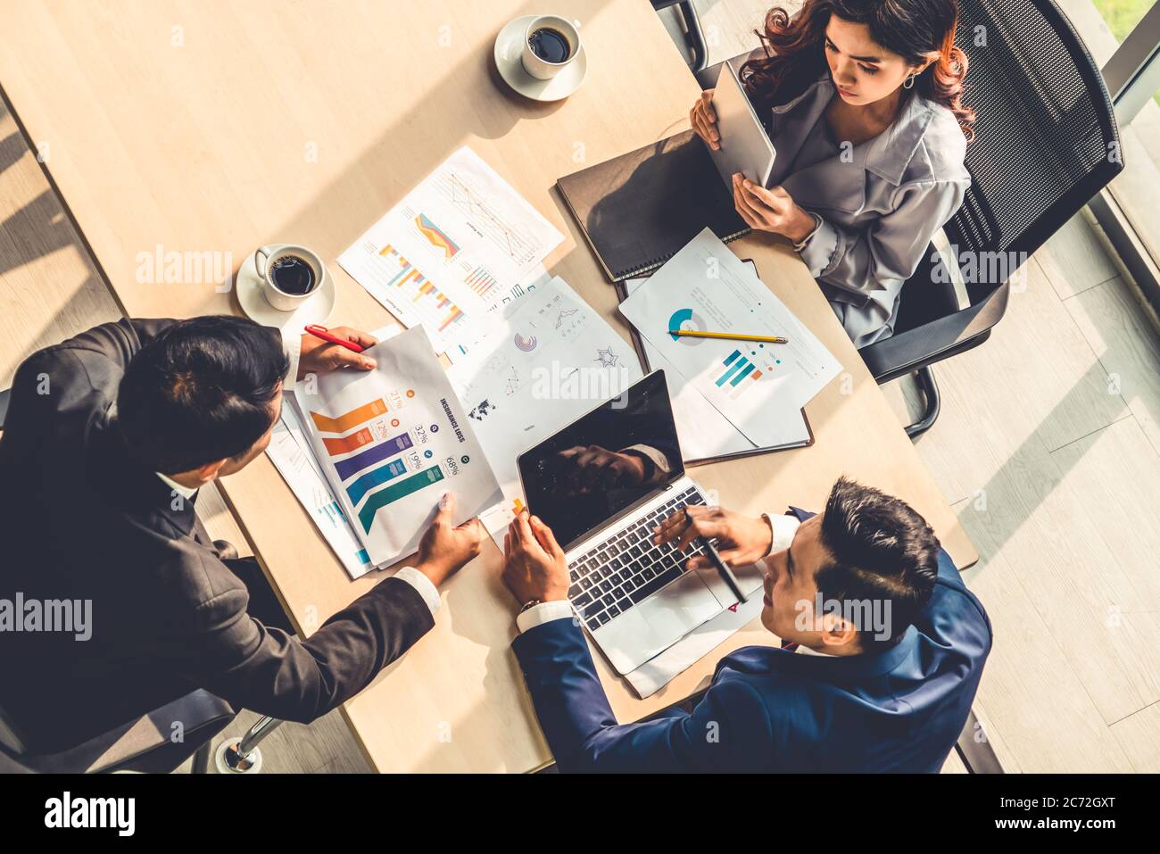 Business meeting from above indian hi-res stock photography and images ...