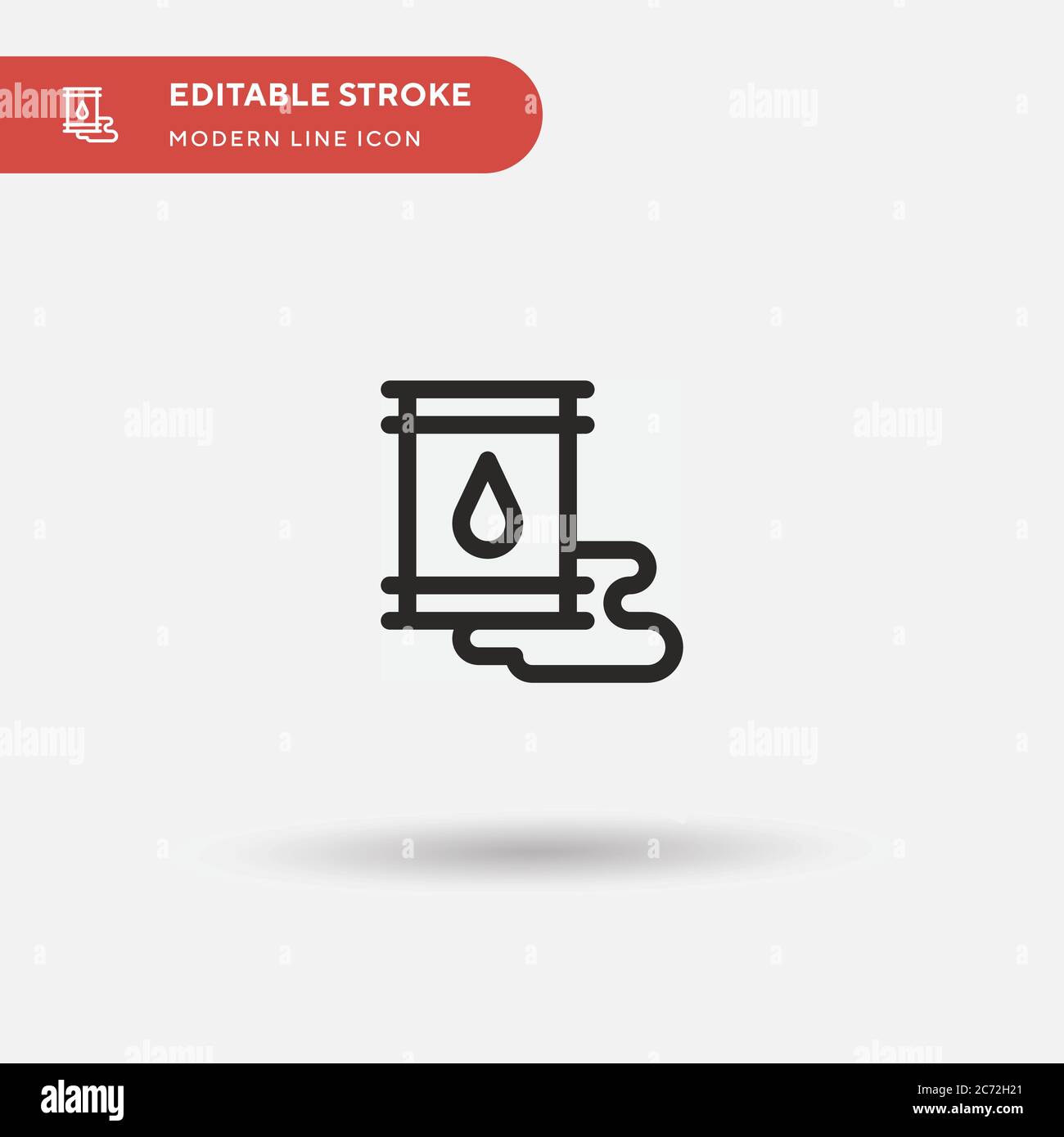 Oil Simple vector icon. Illustration symbol design template for web ...