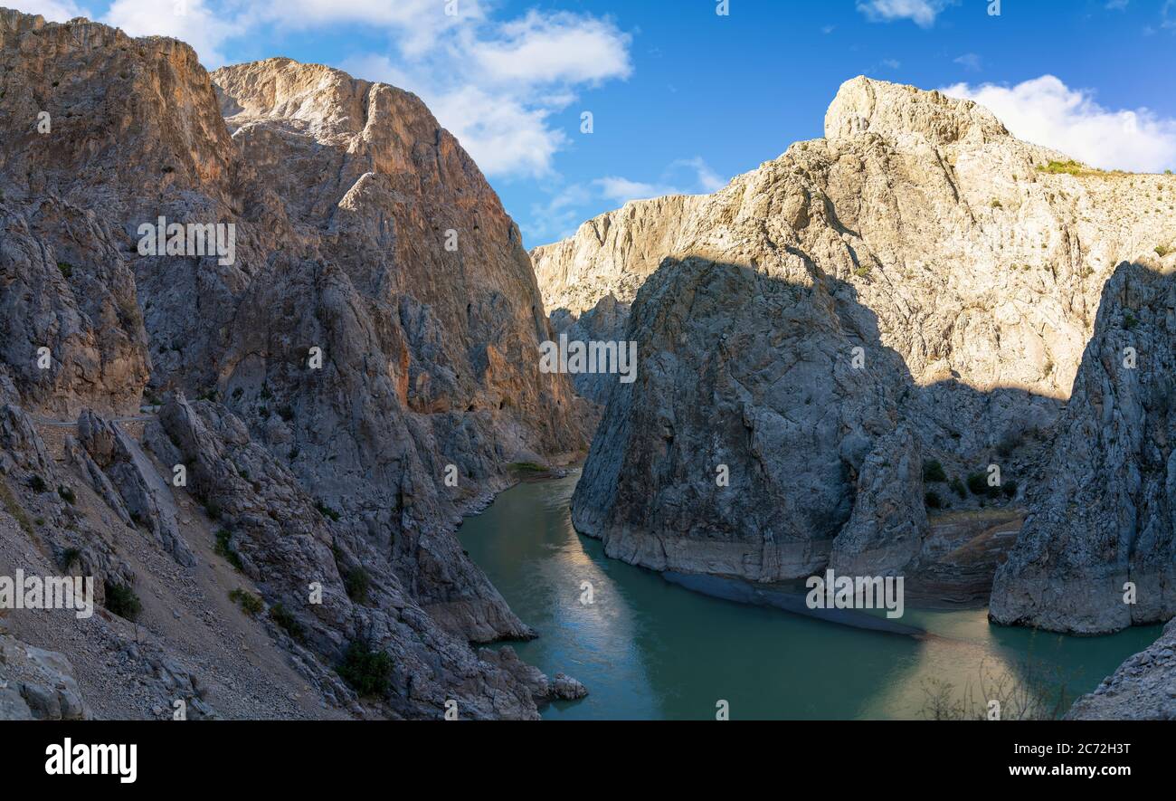Landscape view of Dark Canyon in Kemaliye or Egin, Erzincan,Turkey ...