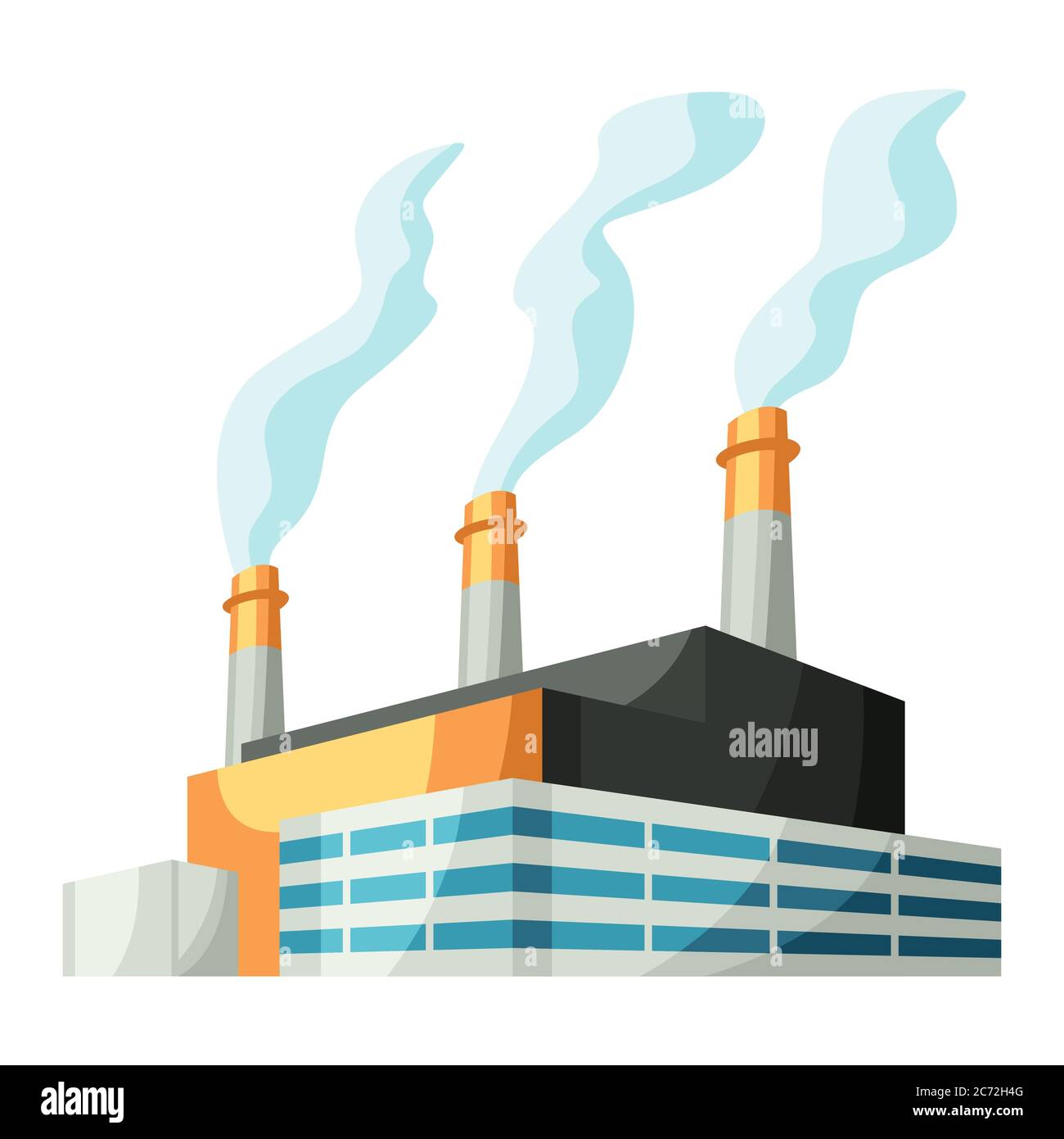 Factory Building Illustration