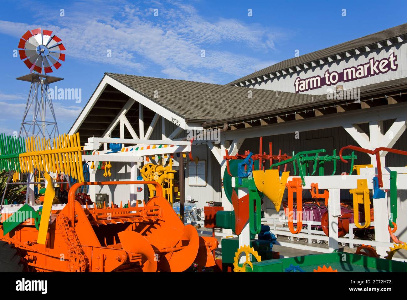 Farm equipment at Farm to Market store, Dana Point,Orange County ...
