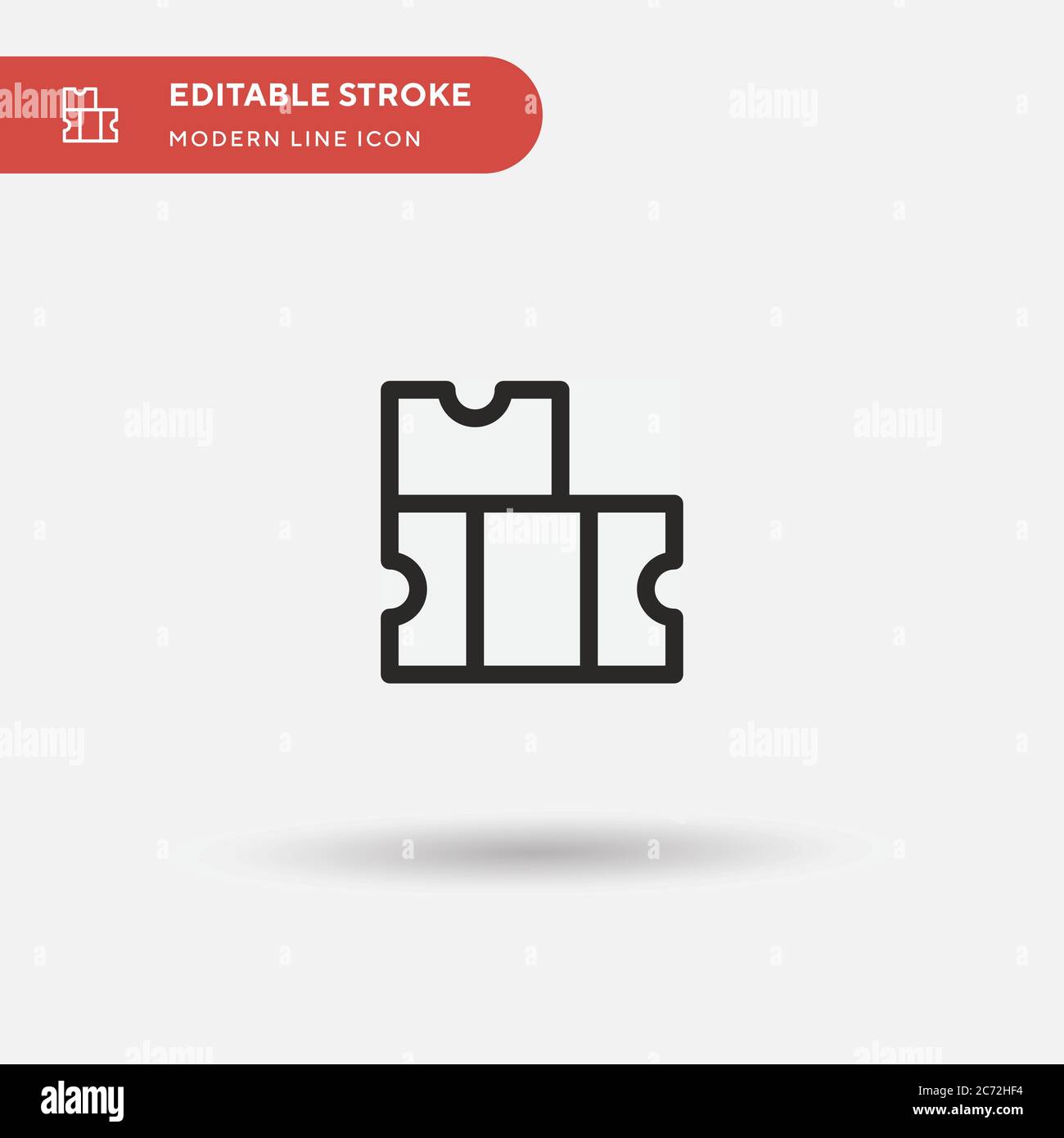 Tickets Simple vector icon. Illustration symbol design template for web ...