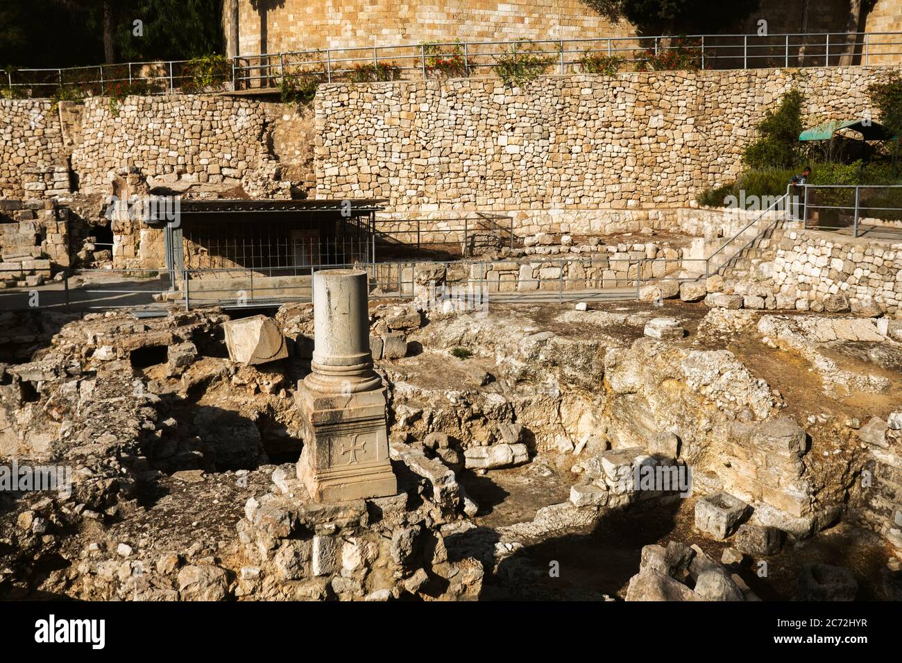 Old ancient ruins, city of Jerusalem Israel Stock Photo - Alamy