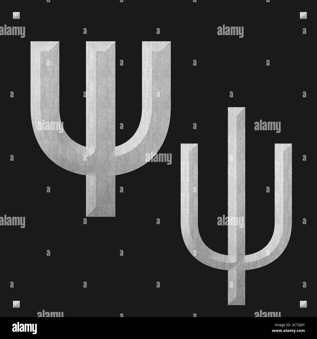 Greek alphabet stone texture education, psi Stock Photo - Alamy