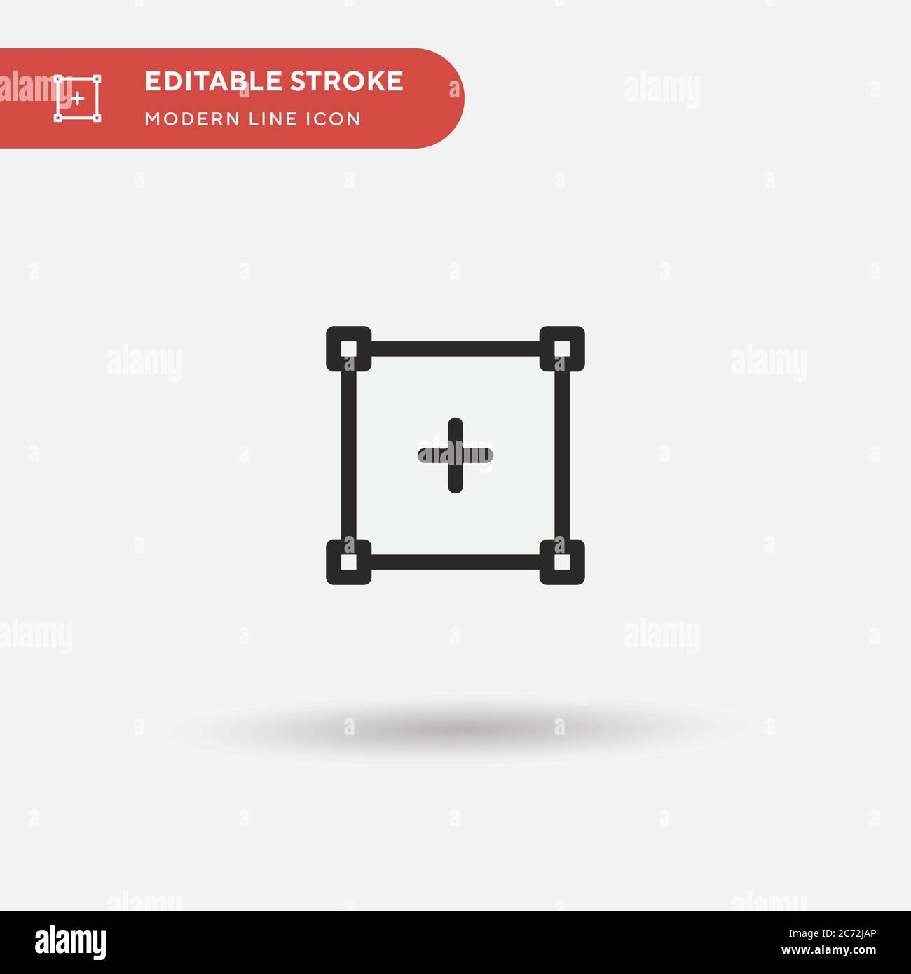 Rectangular Simple vector icon. Illustration symbol design template for ...