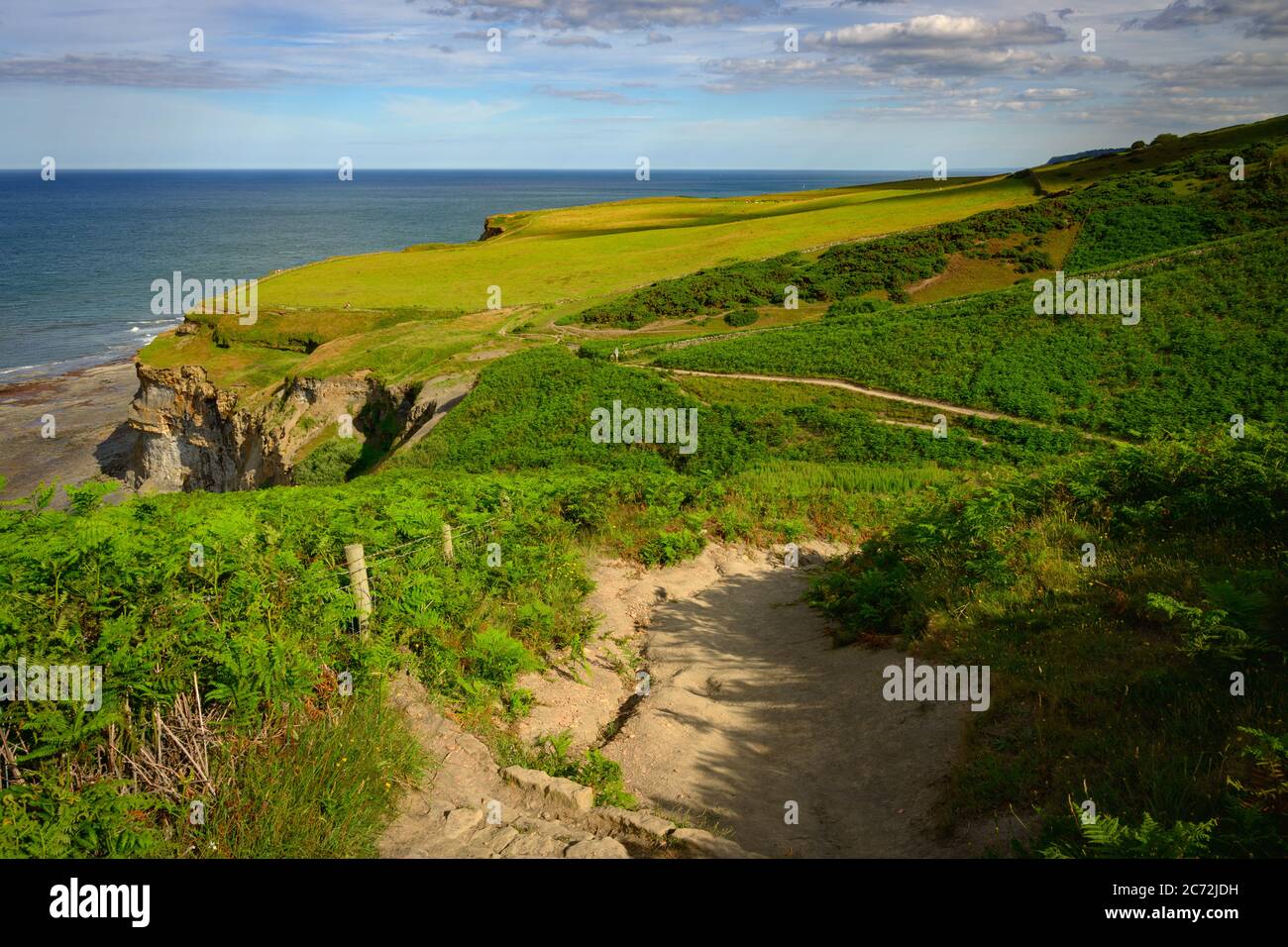 Cleveland Way near Whitby on the Yorkshire Coast Stock Photo - Alamy