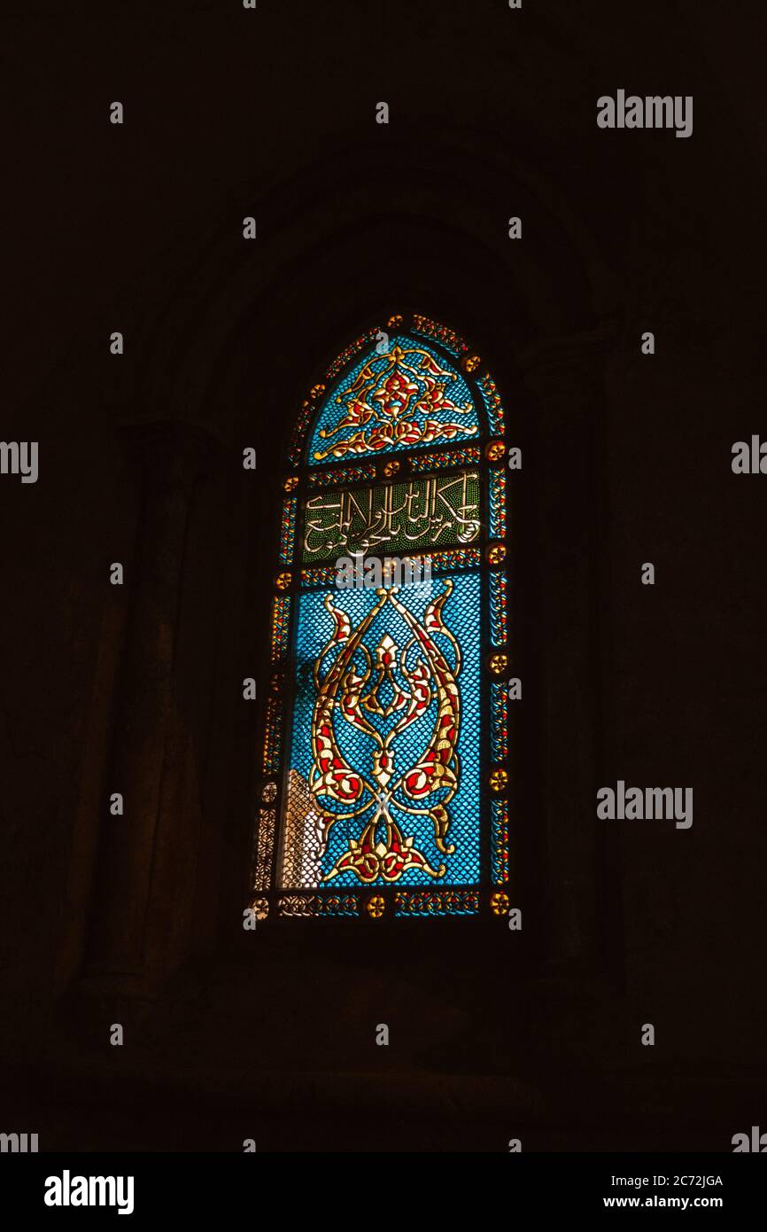 Window in cenacle building, city of Jerusalem Israel Stock Photo - Alamy