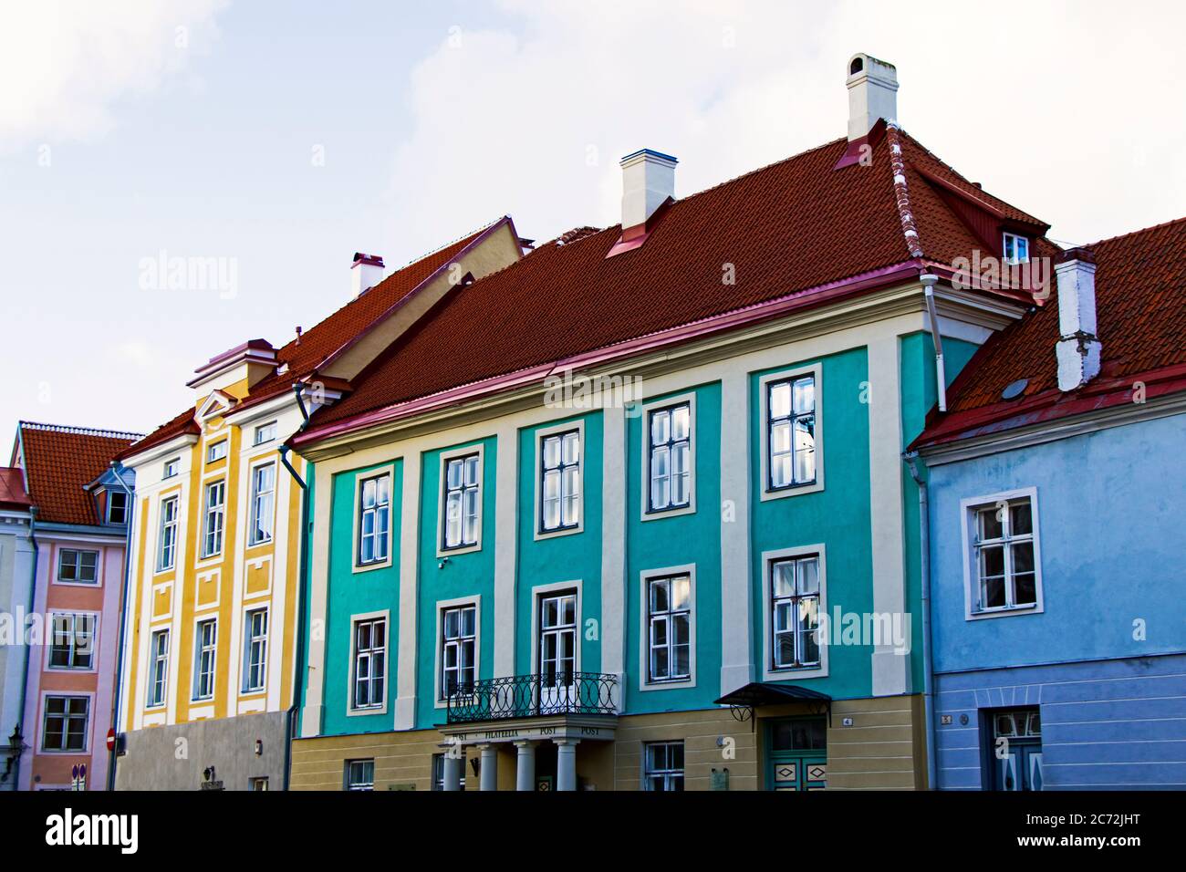 TALLINN, ESTONIA - OCTOBER 20,2017 - Building in the old town, famous ...