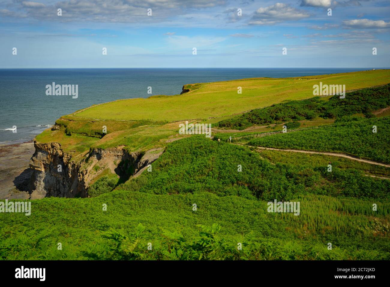 The Cleveland Way, Whitby, North Yorkshire Coast Stock Photo - Alamy