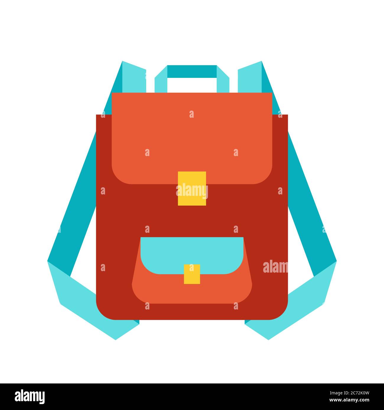 Stylized illustration of backpack Stock Vector Image & Art - Alamy