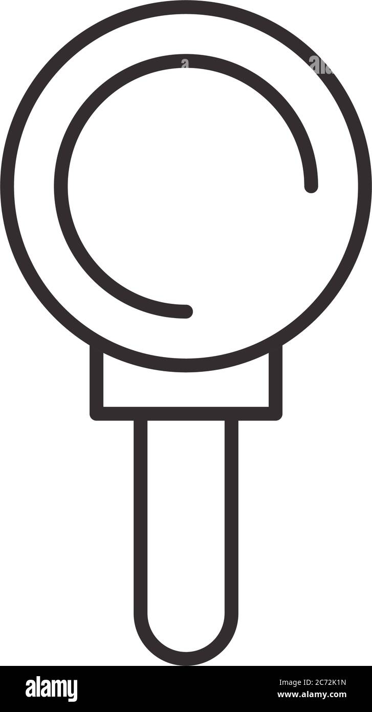 lupe line style icon design, Tool search and magnifying glass theme ...