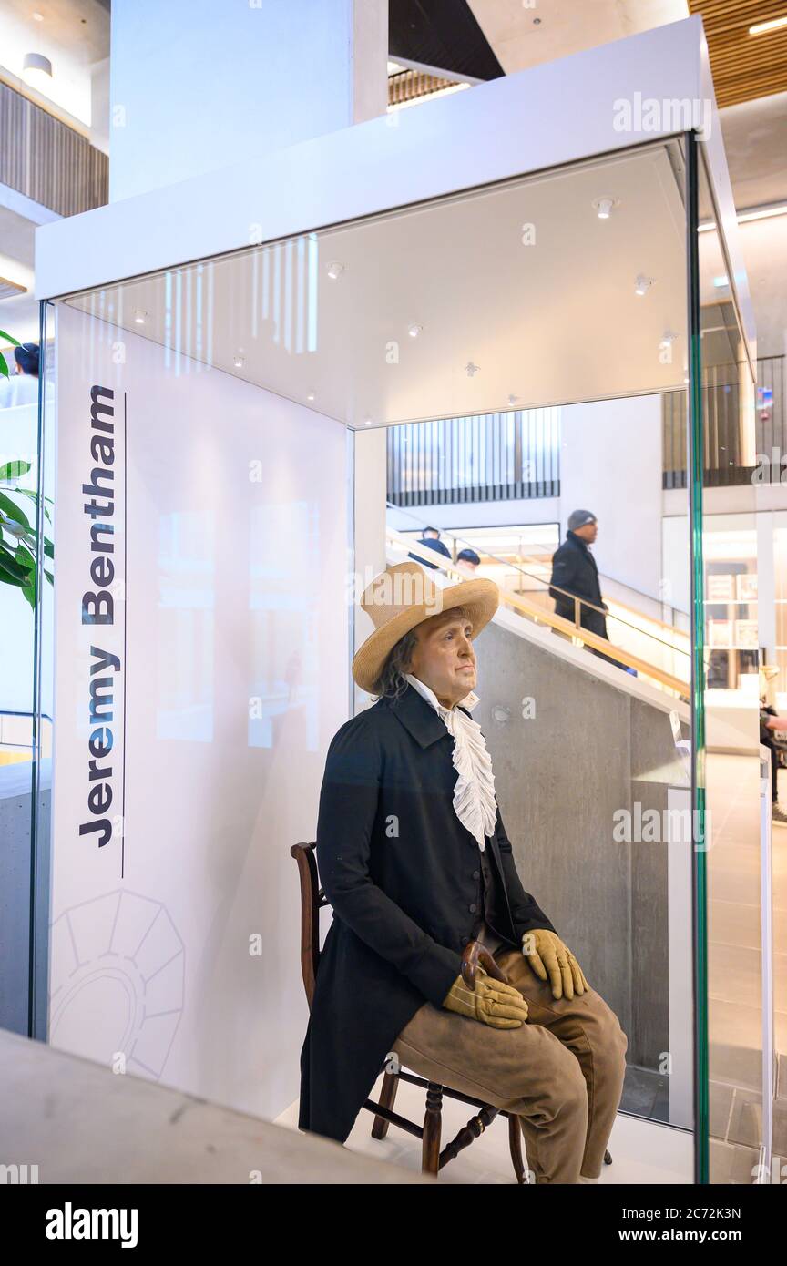 Jeremy Bentham - auto-icon, on display in the Student Centre ...