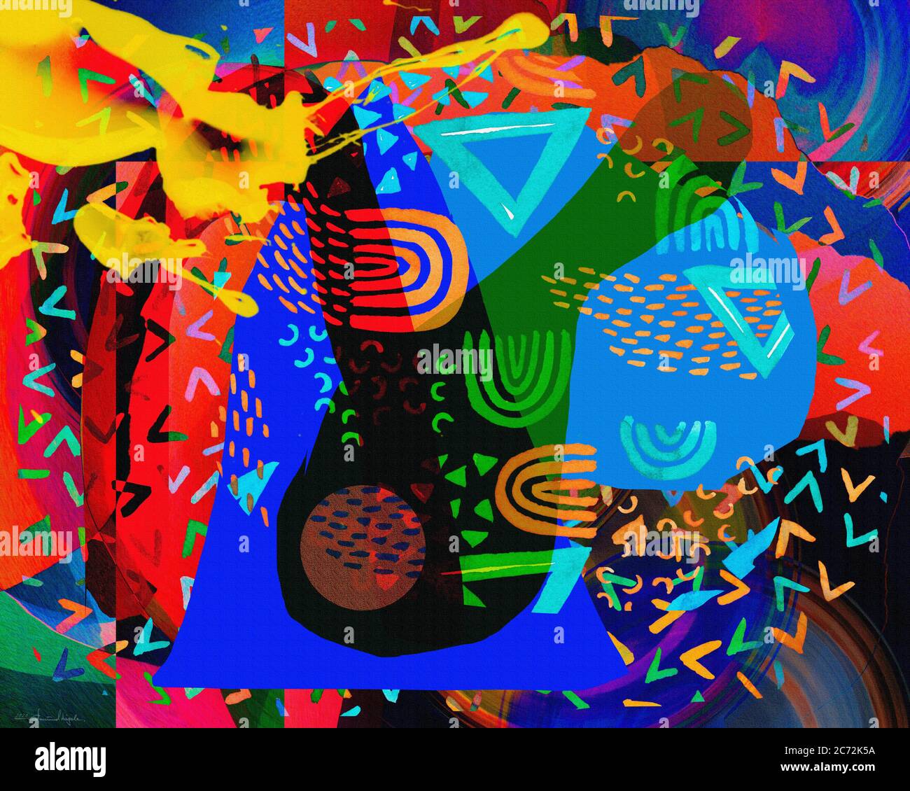 ABSTRACT ART: A Move Too Fast Stock Photo - Alamy