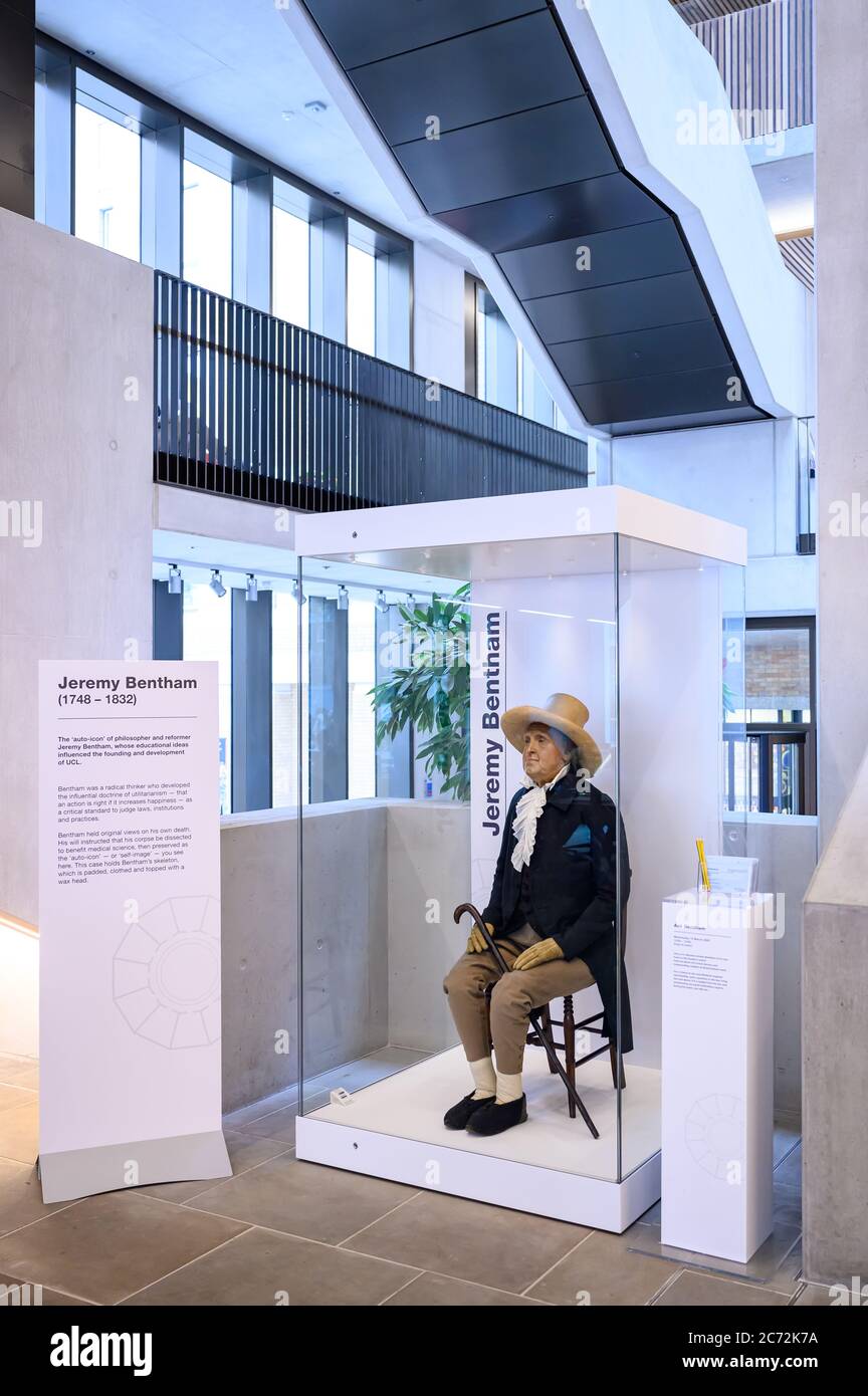 Jeremy Bentham - auto-icon, on display in the Student Centre ...
