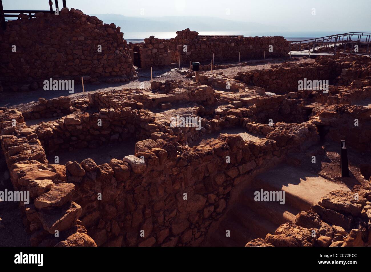 Ancient ruins, Dead Sea Scrolls Israel Stock Photo - Alamy