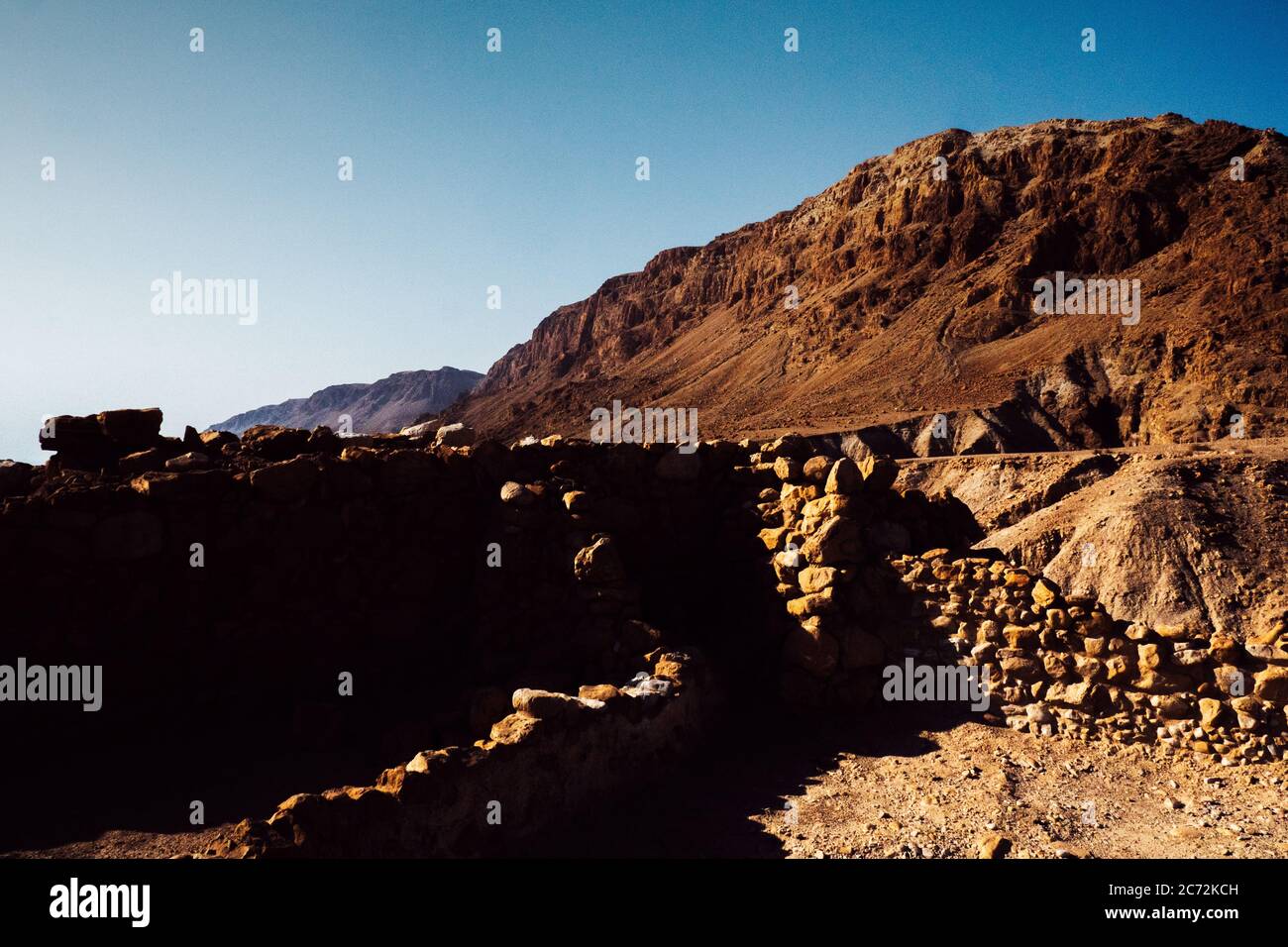 Ancient ruins, Dead Sea Scrolls Israel Stock Photo - Alamy