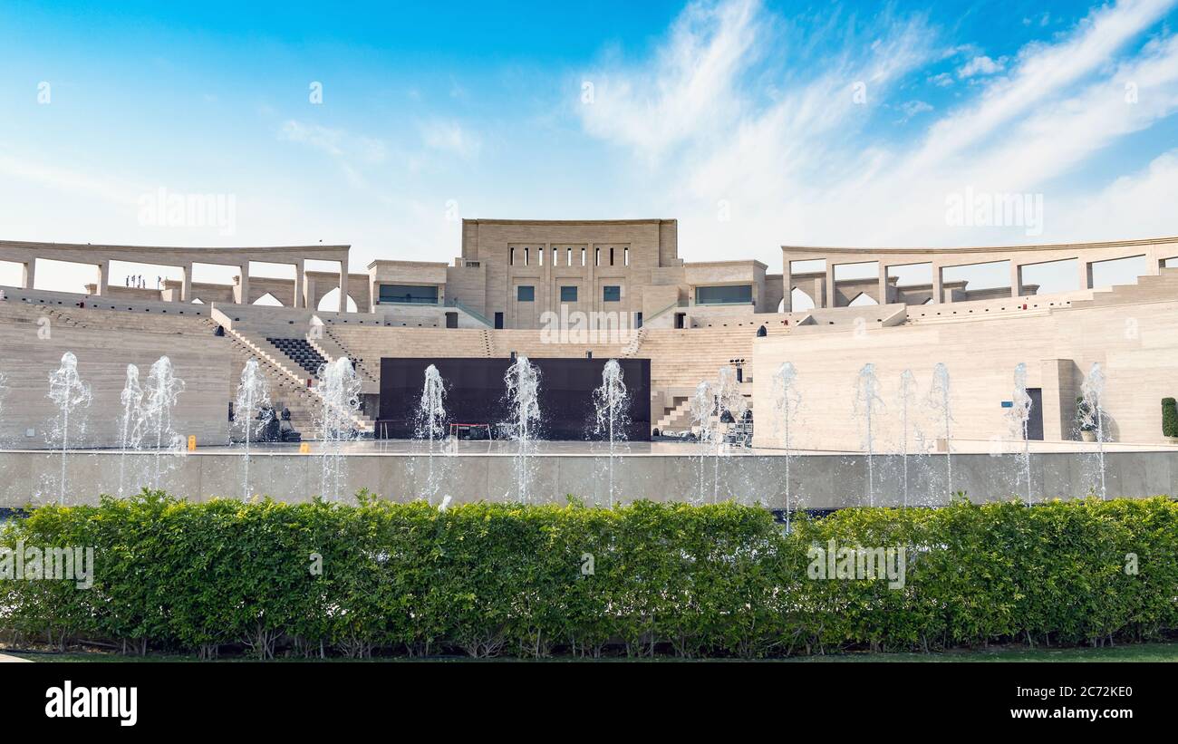 Doha,Qatar- January 2019: Katara Cultural village multi purpose hall ...