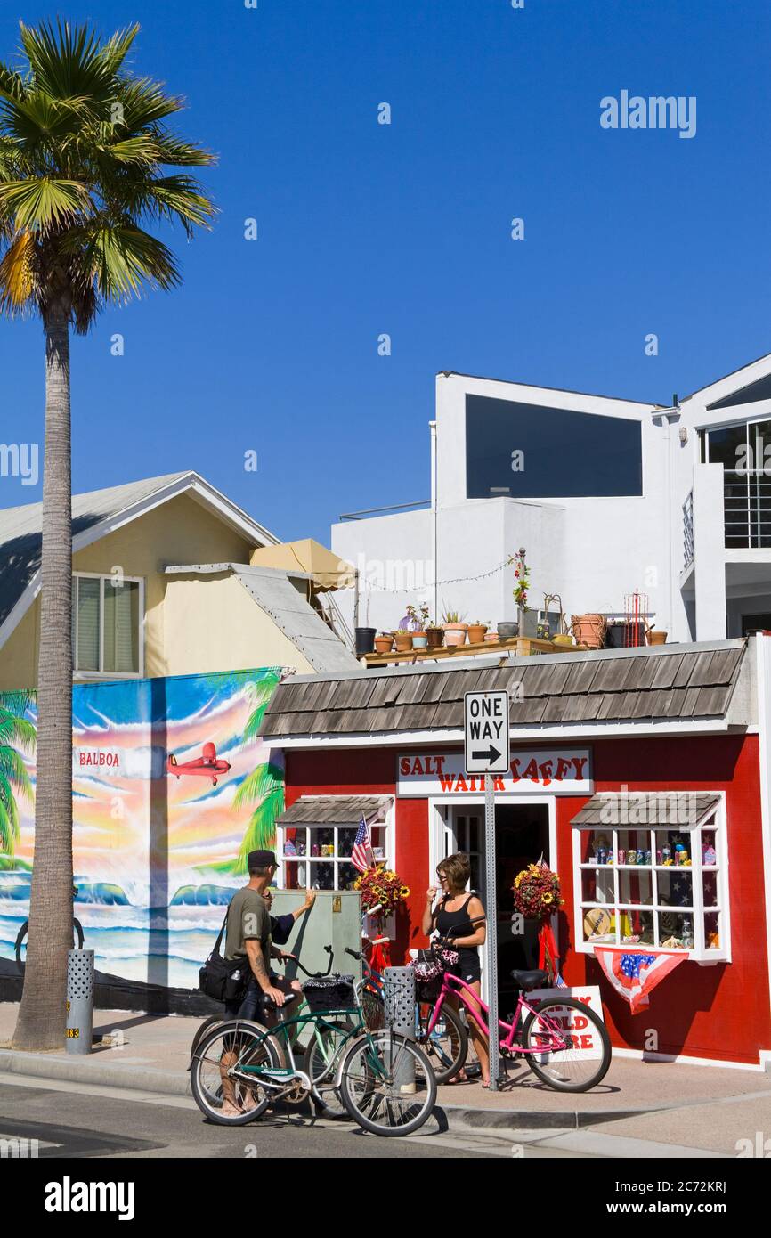 Balboa Village, City of Newport Beach,Orange County, California, USA ...