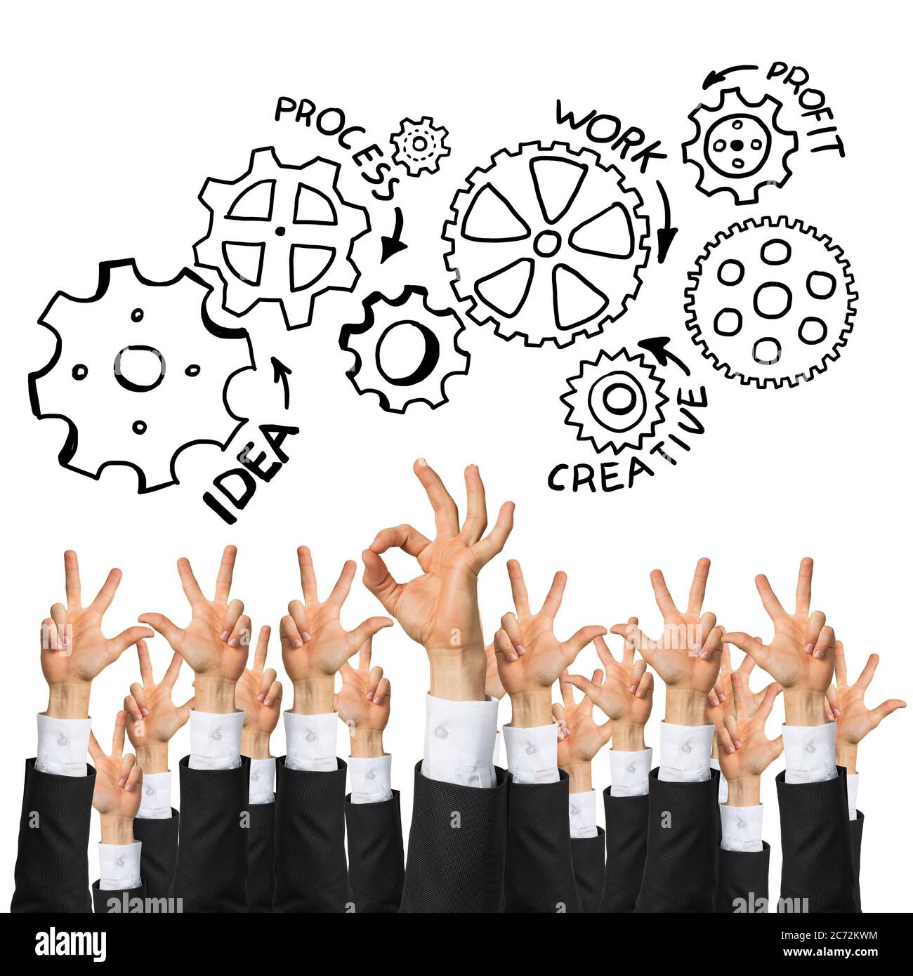 Business and teamwork concept Stock Photo - Alamy