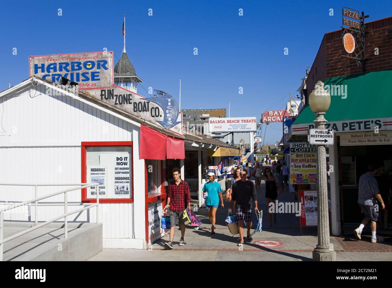 Balboa Village, City of Newport Beach,Orange County, California, USA ...