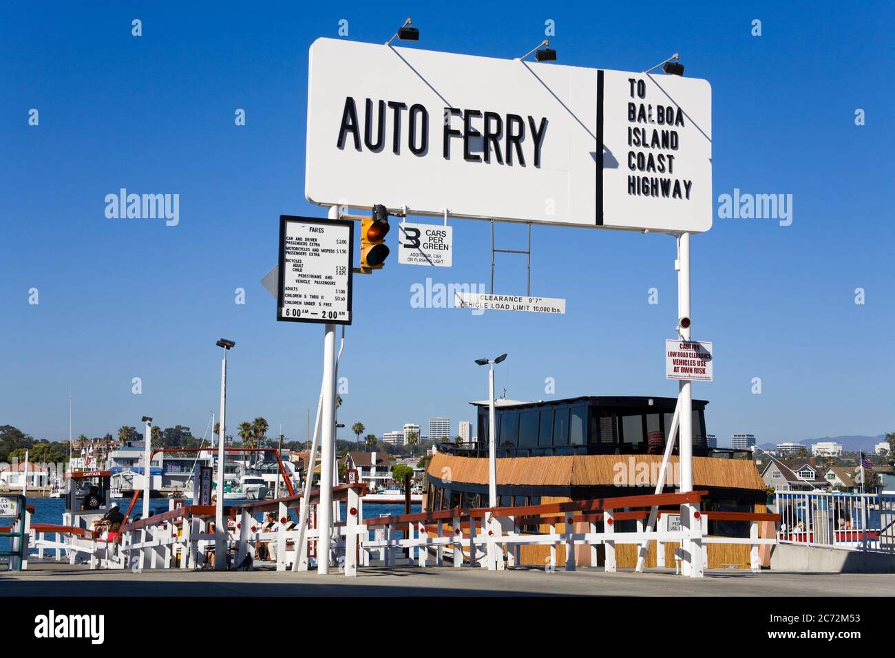 Auto Ferry in Balboa Village, City of Newport Beach,Orange County ...