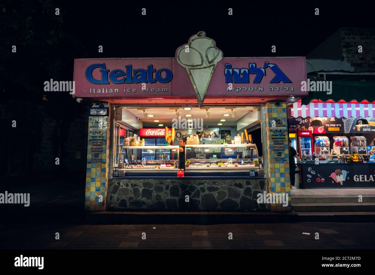 Italian ice cream, city of Tiberias Israel Stock Photo - Alamy