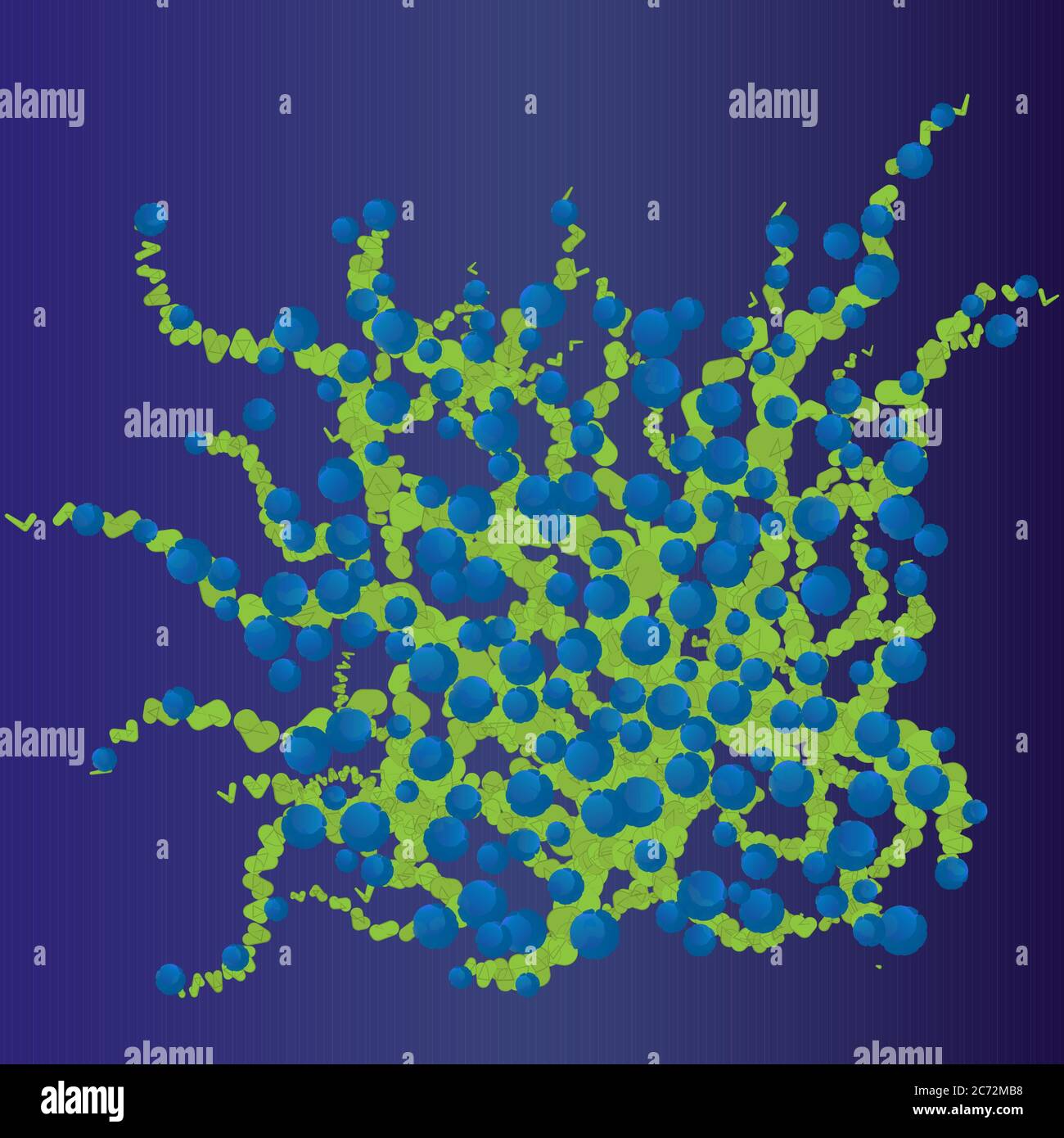 small blue berries bush abstract plant-free pattern Stock Vector Image ...