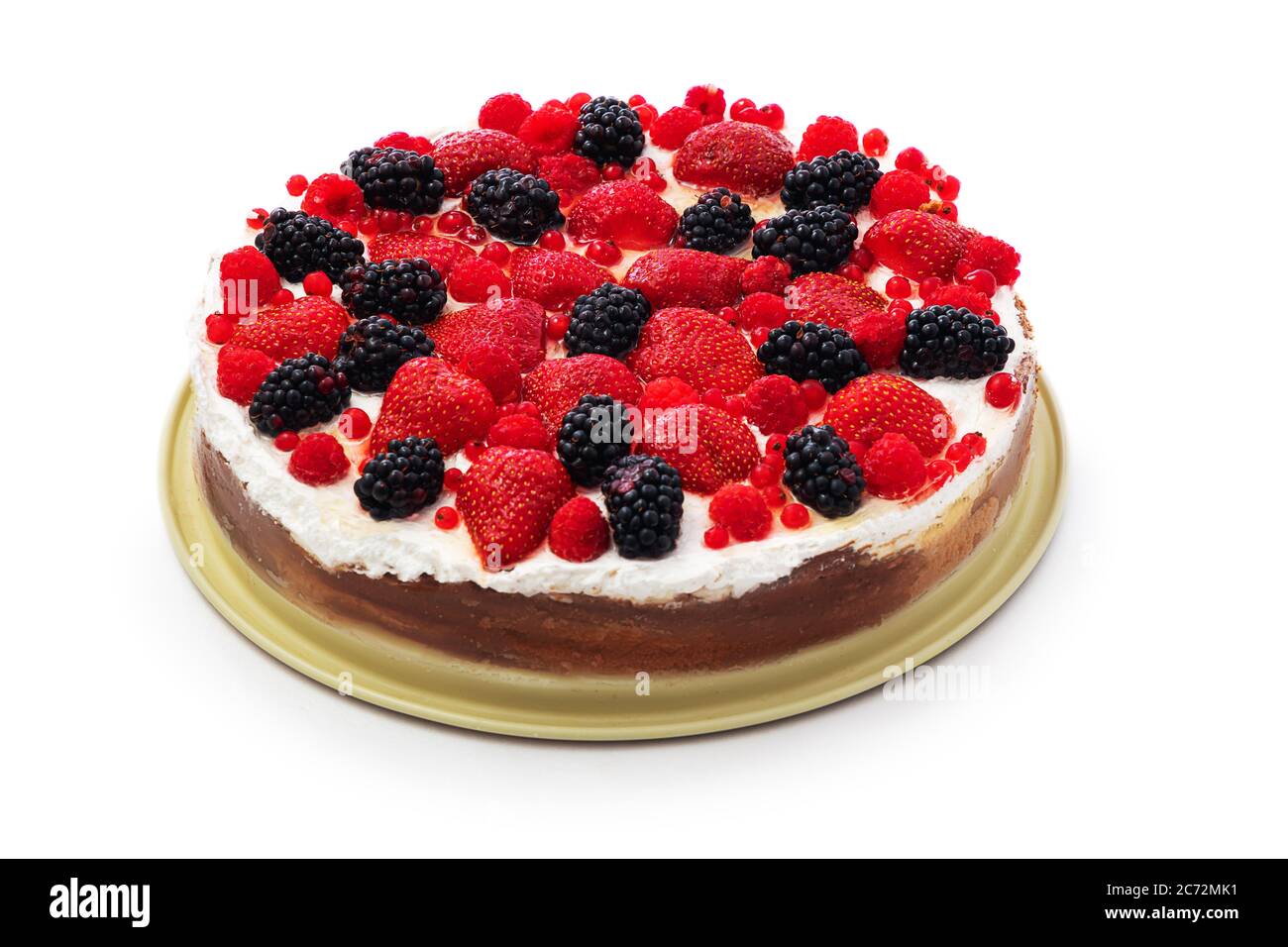Cake with fruits, fruity pastry Stock Photo - Alamy