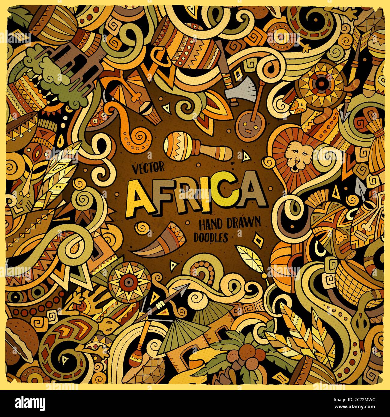 Decorative frame cute lion Stock Vector Images - Alamy