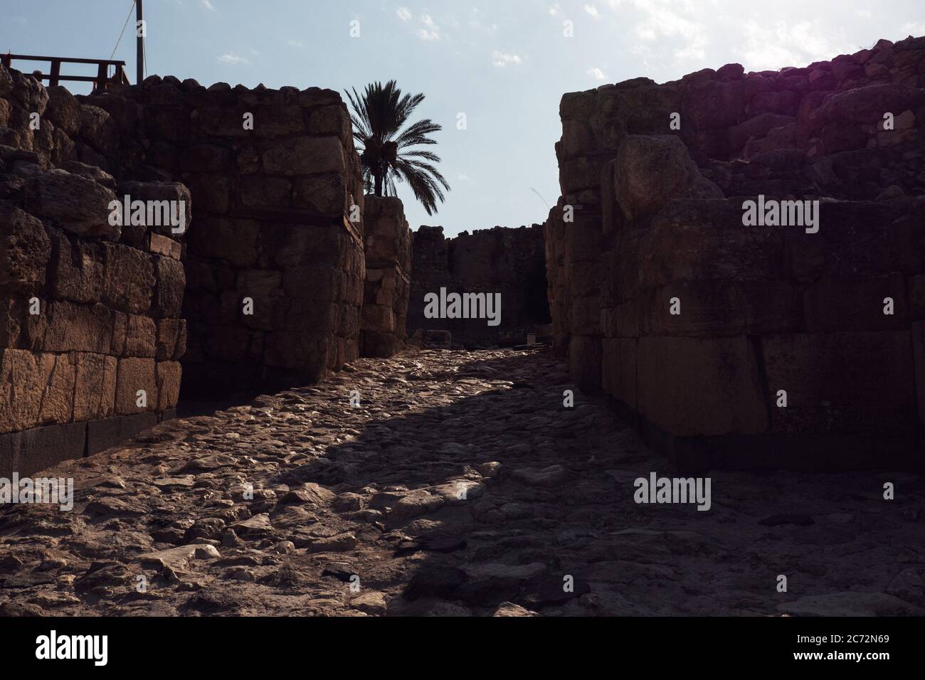 Ancient path, ancient city of Megiddo Israel Stock Photo - Alamy