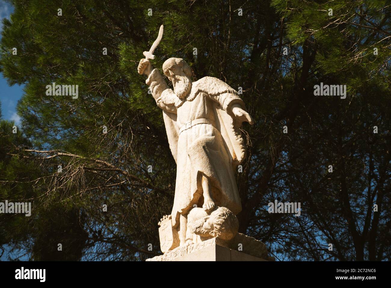 Statue of Elijah, Mount Carmel Israel Stock Photo - Alamy