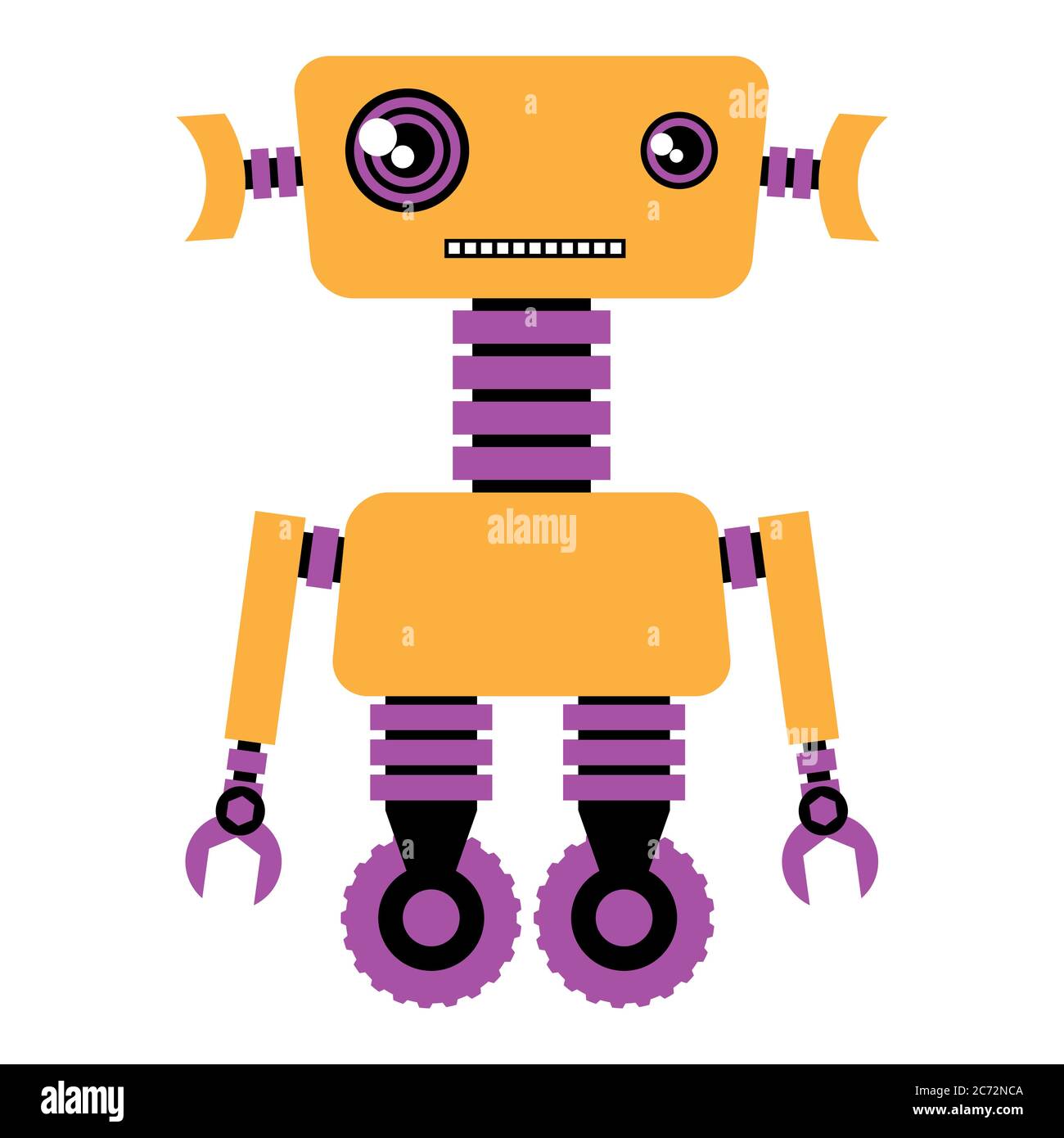 Illustration of funny robot Stock Vector Image & Art - Alamy