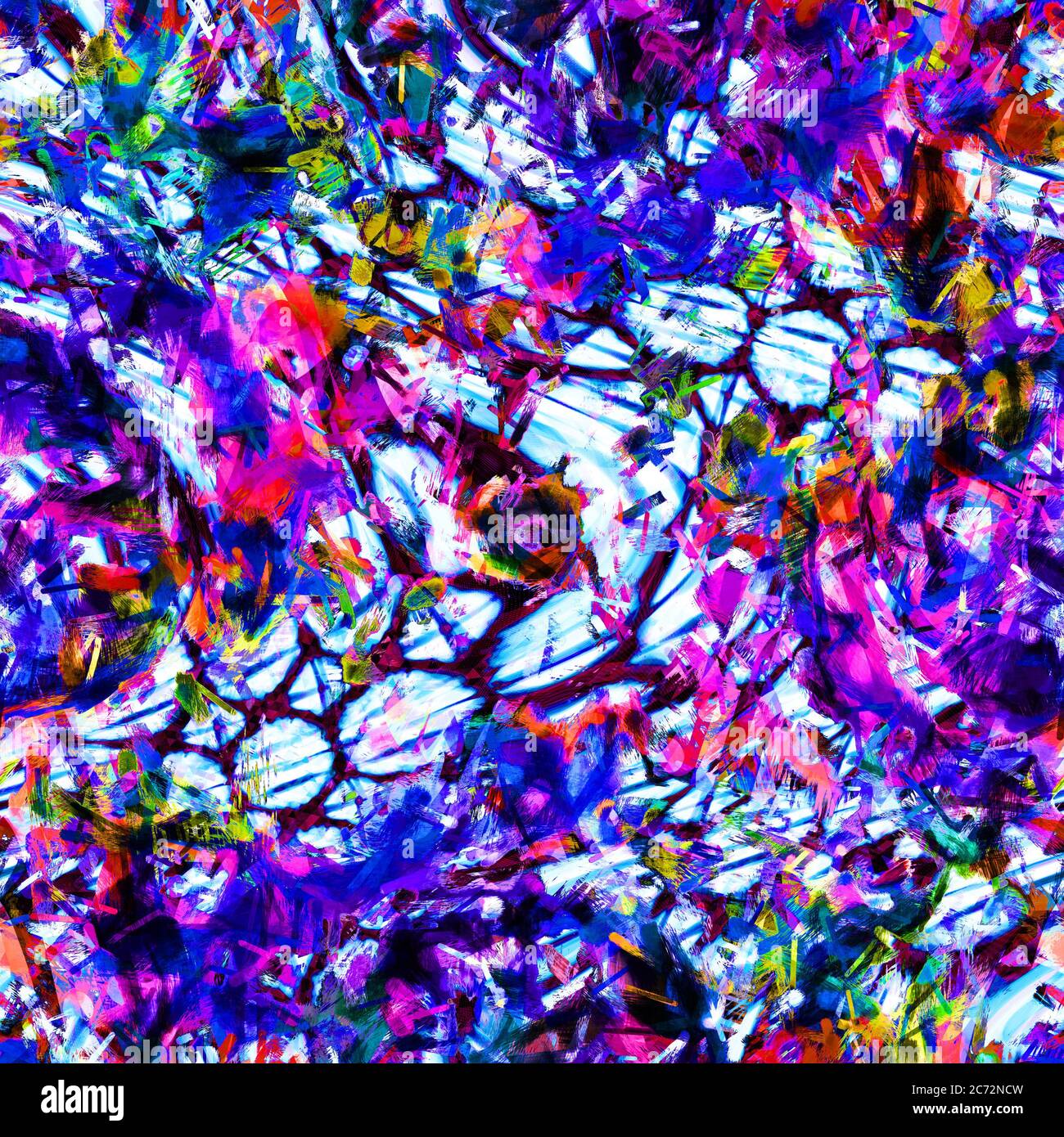 Seamless vibrant rainbow painted texture. Bold psychedelic neon ...