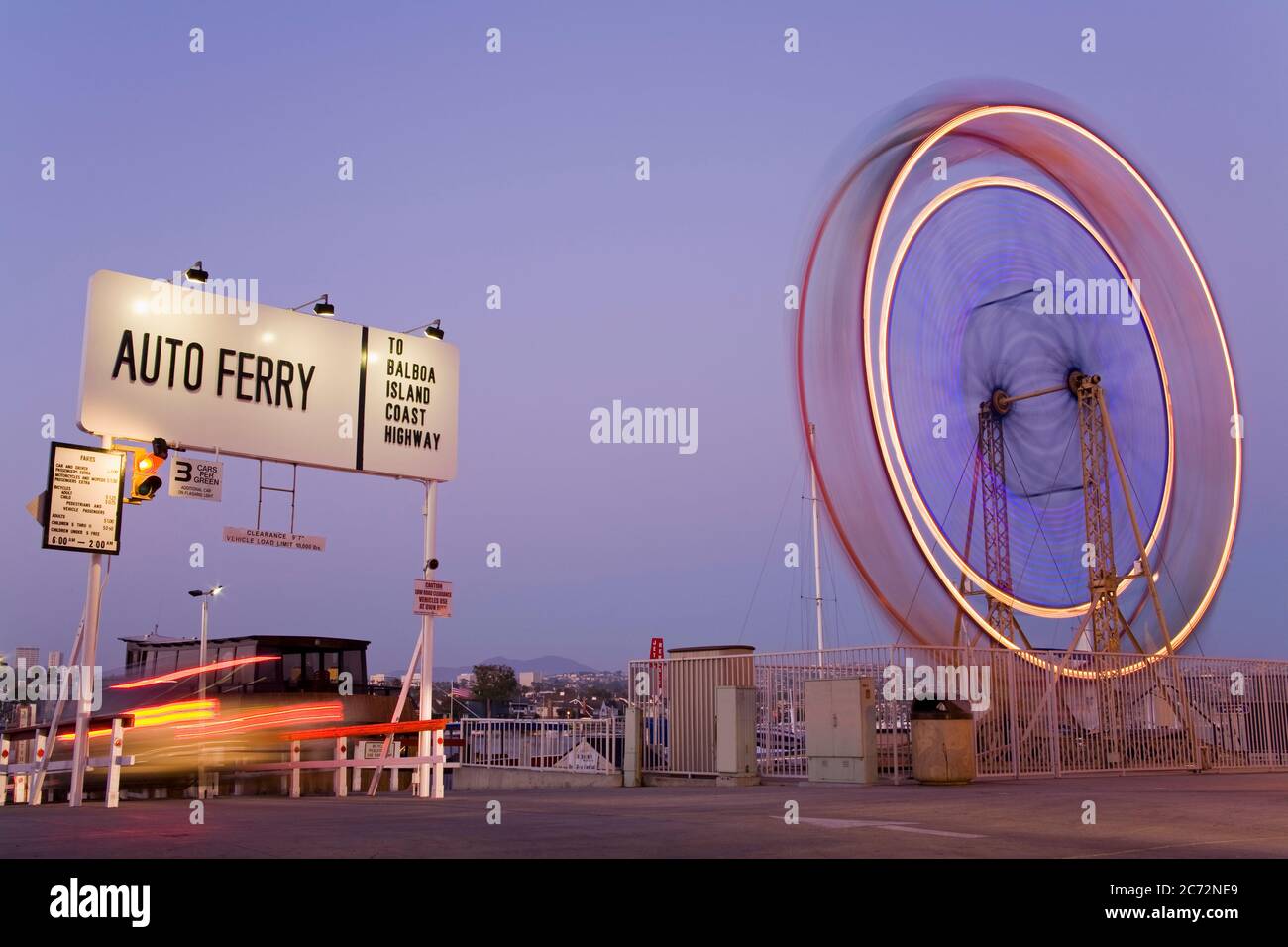 Ferris Wheel in Balboa Village, City of Newport Beach,Orange County ...
