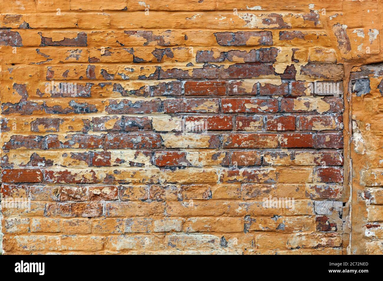 Close up of old damaged brick wall Stock Photo - Alamy