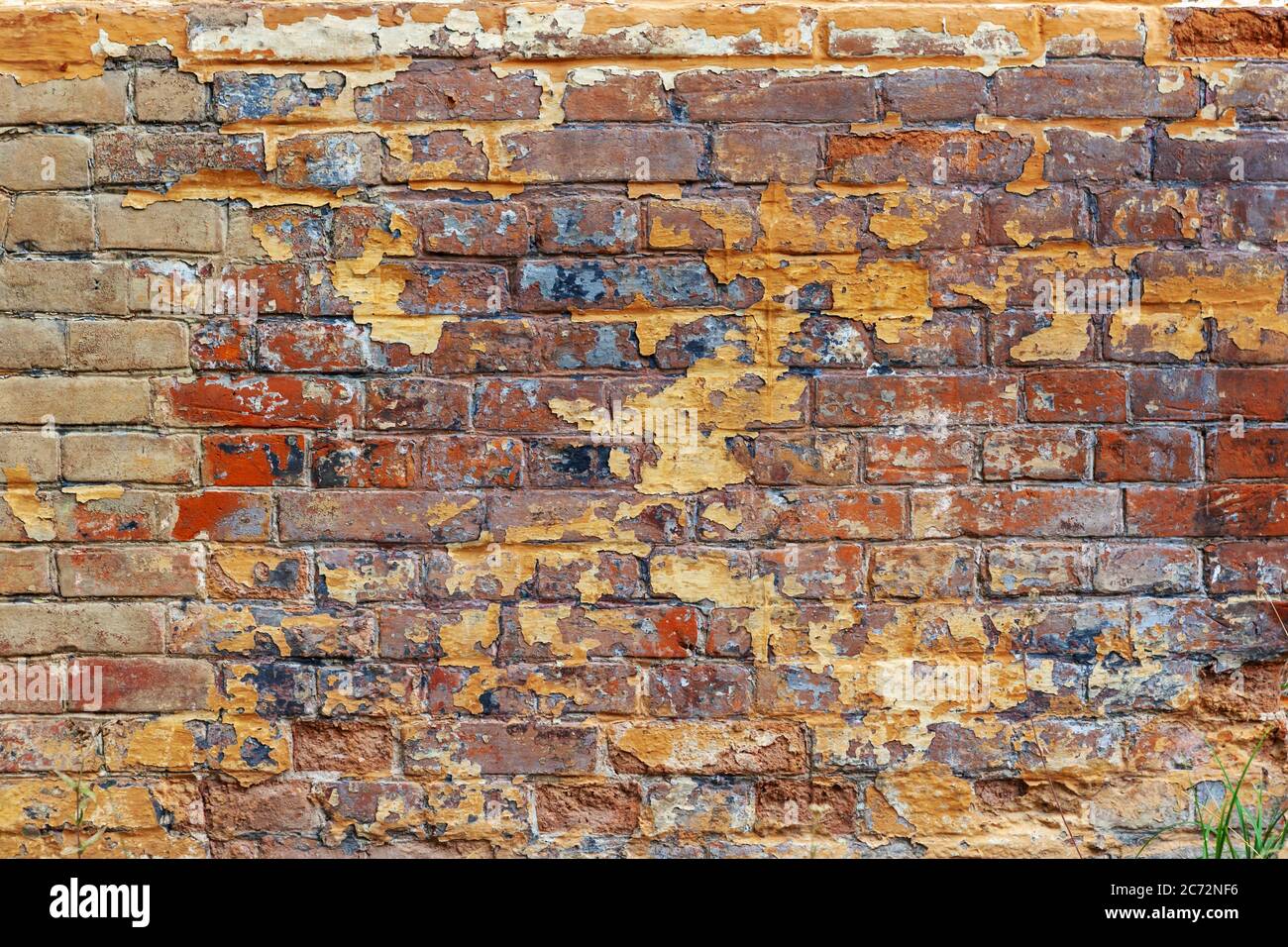 Close up of old damaged brick wall Stock Photo - Alamy