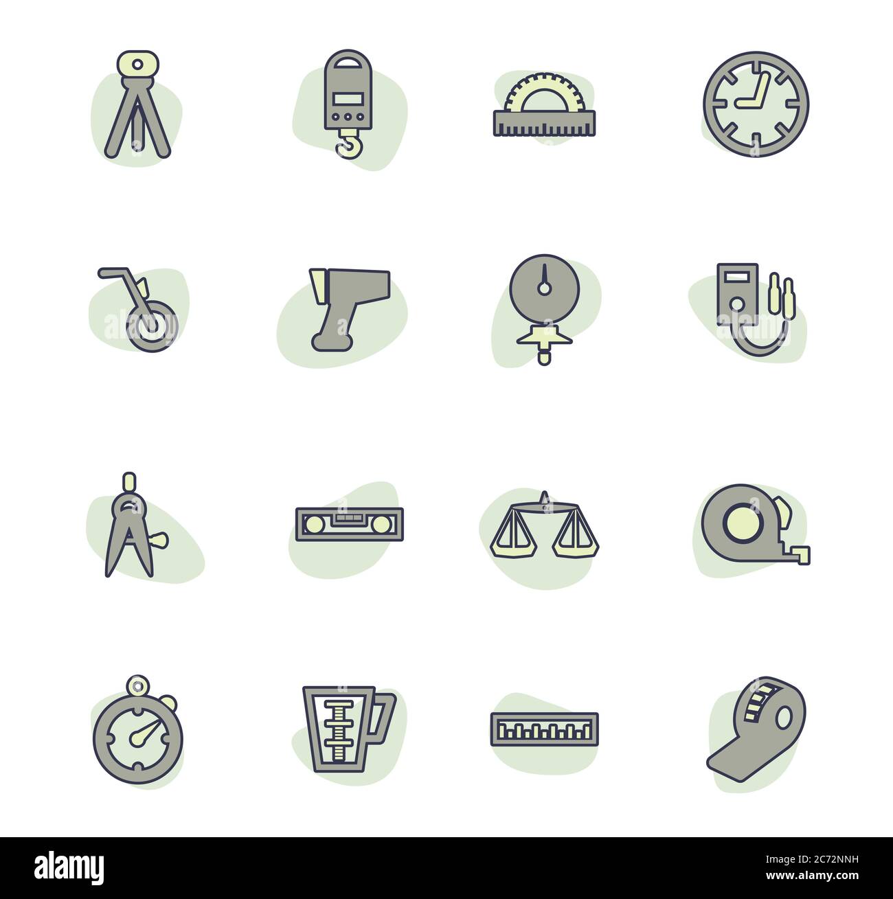 measuring instruments icon set Stock Vector Image & Art - Alamy