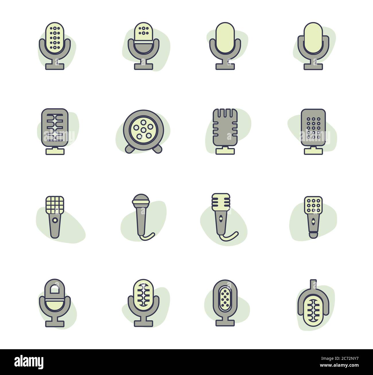 Vintage microphone studio Stock Vector Images - Alamy