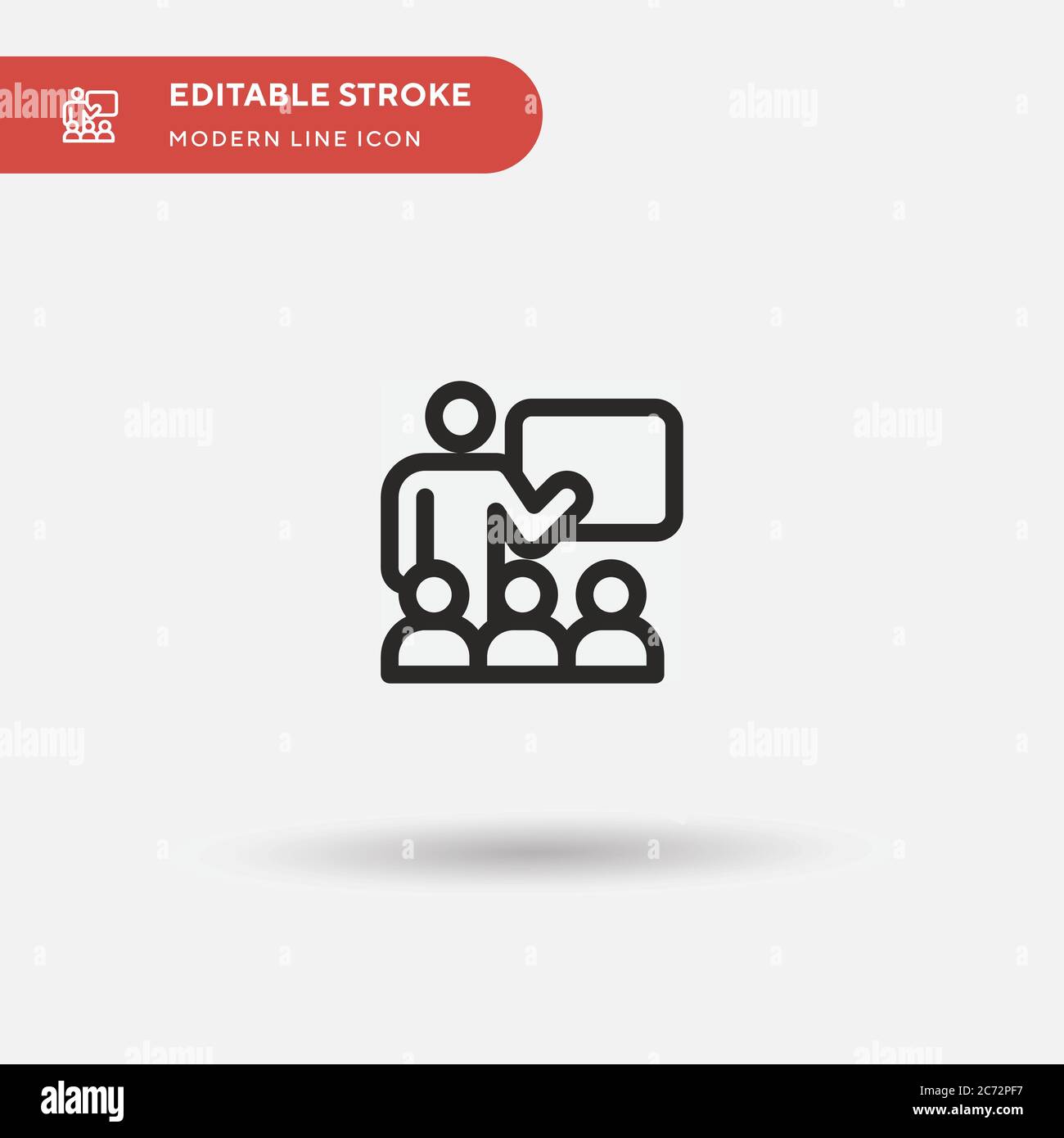 Coach Simple vector icon. Illustration symbol design template for web ...